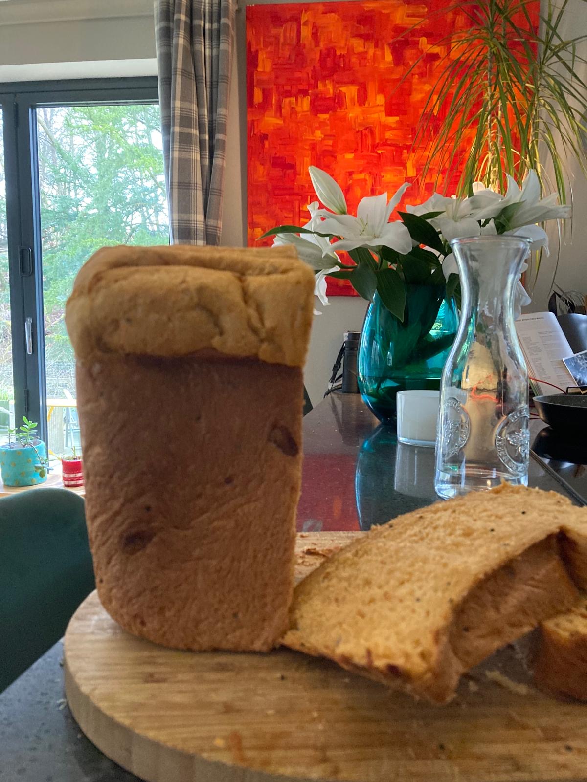 Bread machine sundried tomato brioche loaf – random et cetera